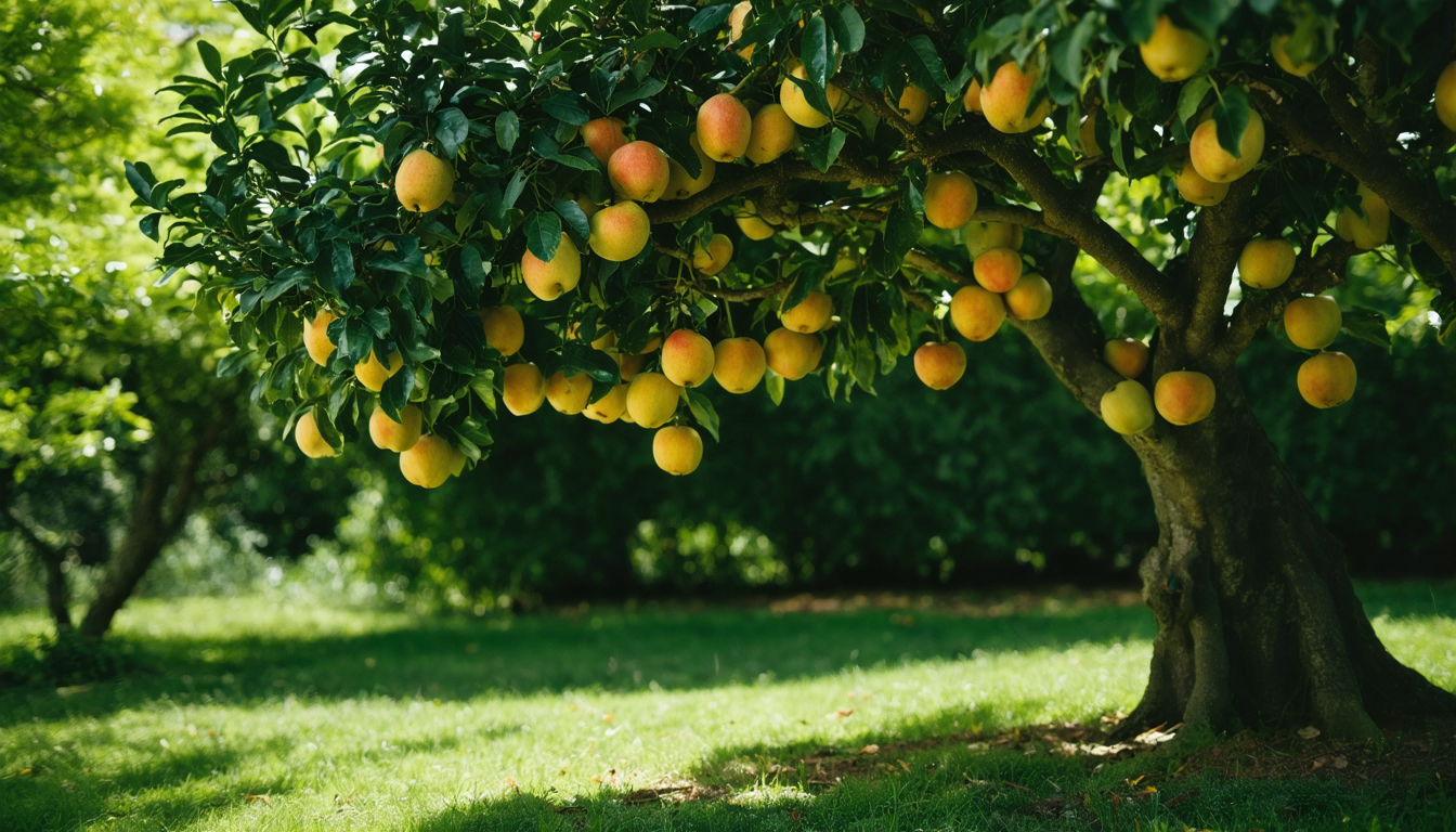 Een fruitboom die altijd gezond blijft, zelfs zonder groene vingers ...